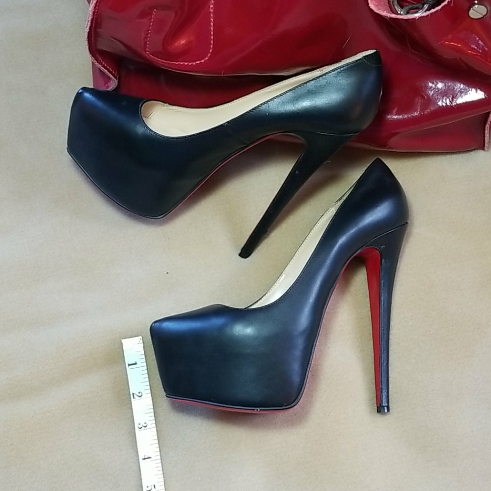 Red High Heel Platform Shoes - Gem